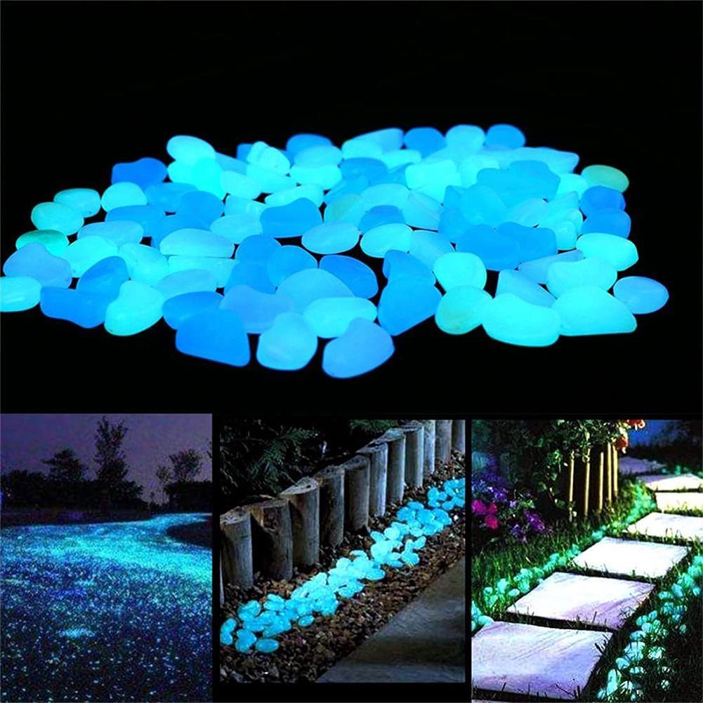 50pcs/100pcs Luminous Stone Walkway Rock Garden Pa... – Grandado