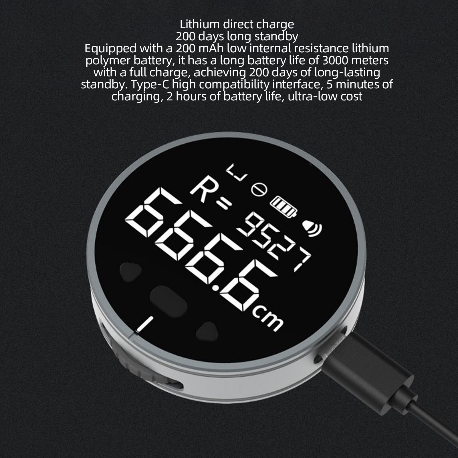 Electric Tape Measurement LCD Display Digital Rule... – Vicedeal