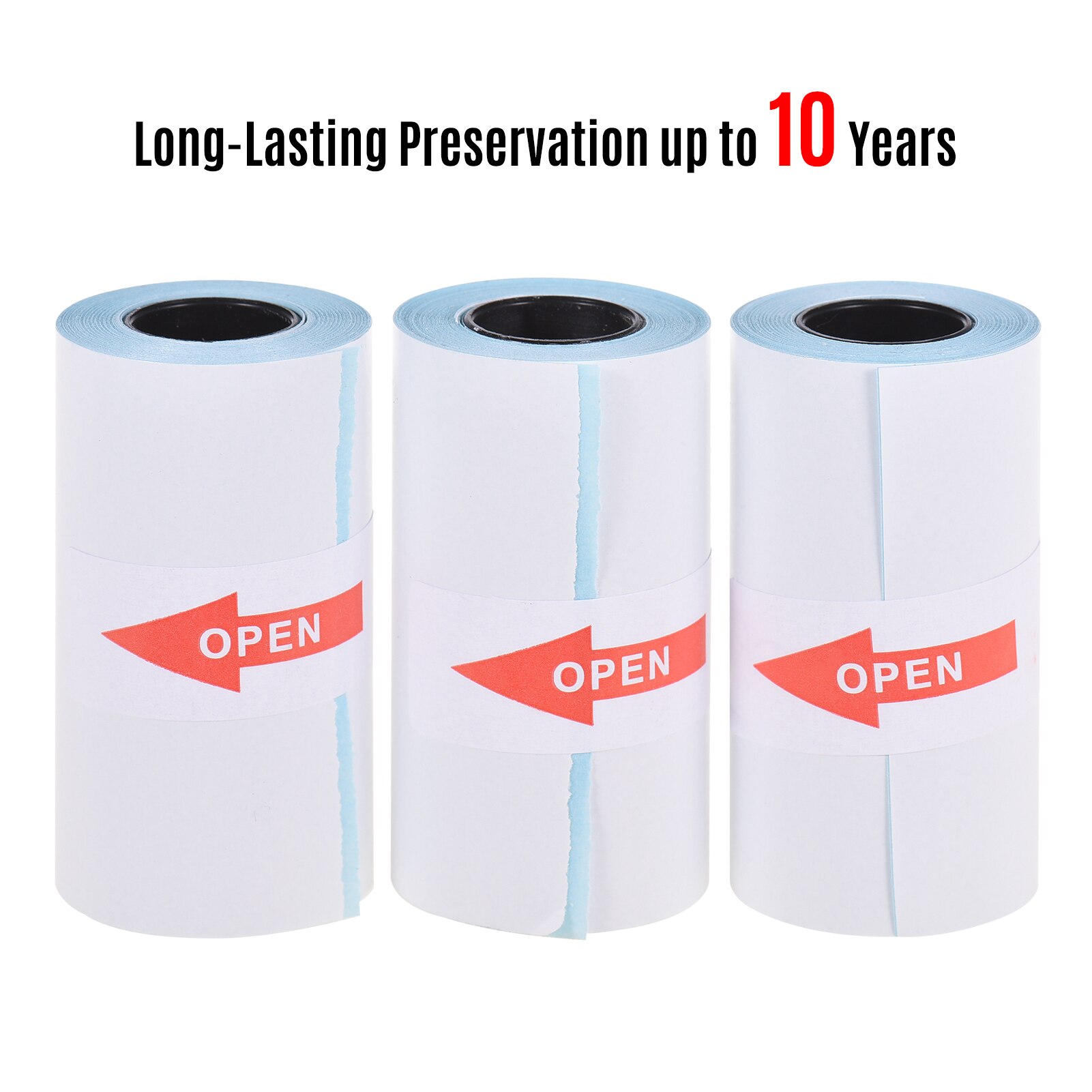 3 Rolls 57x30mm Thermal Paper Roll Receipt Paper S... – Vicedeal