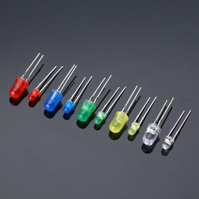 100-1000pcs 3/5mm Red/Green/Blue/Yellow/White LED ... – Vicedeal
