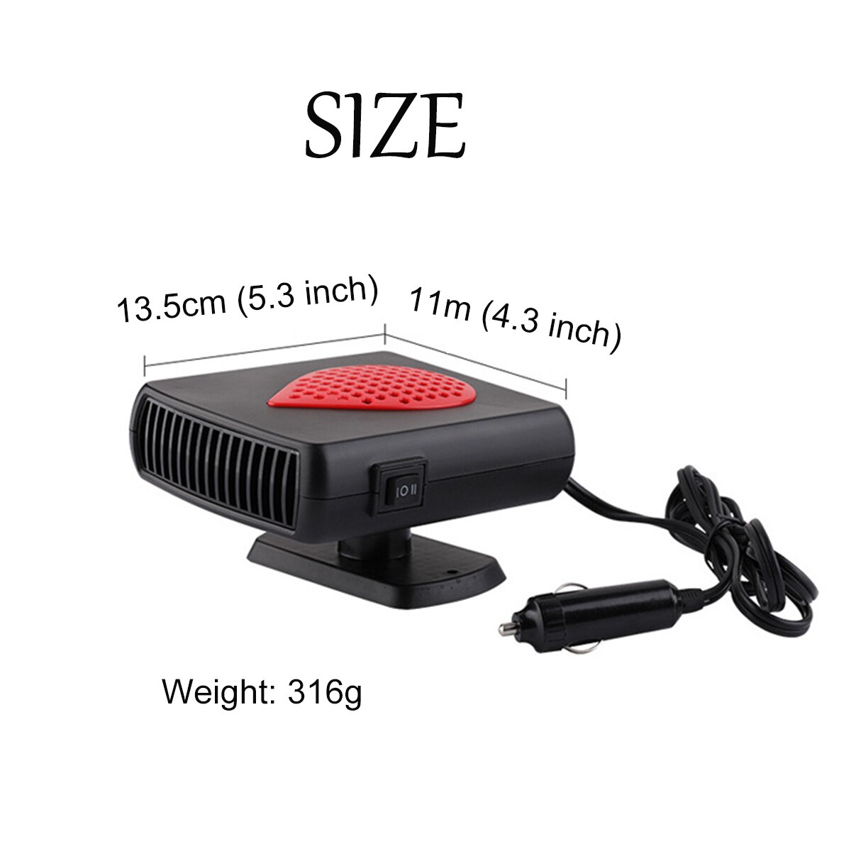 500W riscaldatore auto 12/24V riscaldatore elettri... – Grandado
