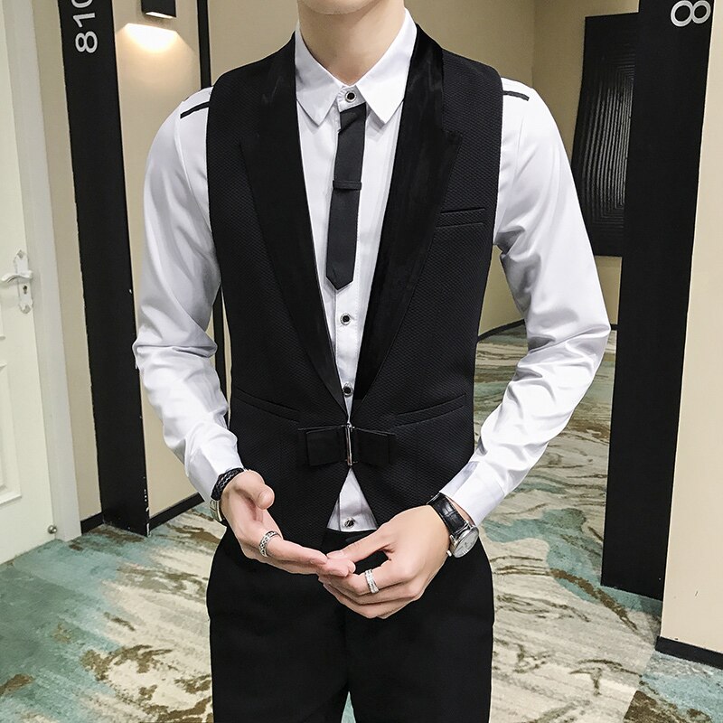 man dress vest Butterfly shape button vests men's ... – Grandado