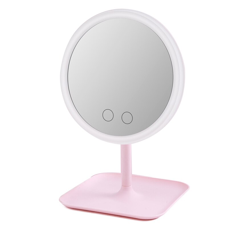 LED Lighted Makeup Mirror Desktop Dressing Mirror ... – Vicedeal