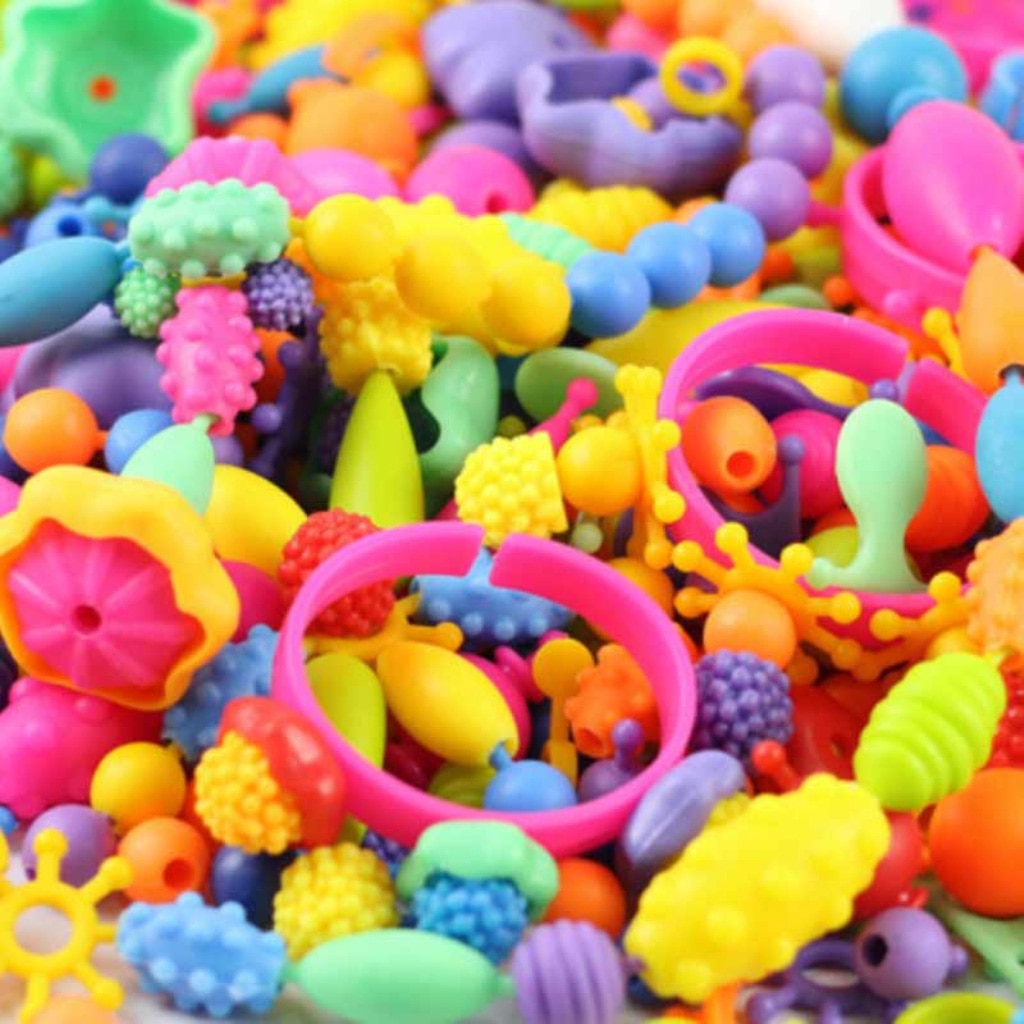300pcs/pack DIY Jewelry Kid Beads Snap together Ch... – Grandado