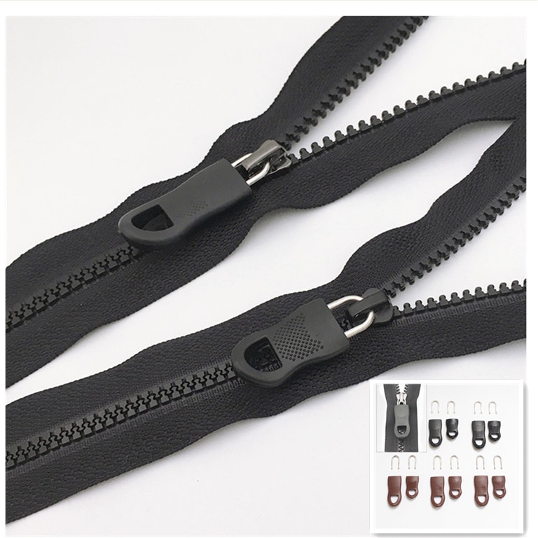 5Pcs/Set Replacement Zipper Tags Black Zipper Pull... – Grandado