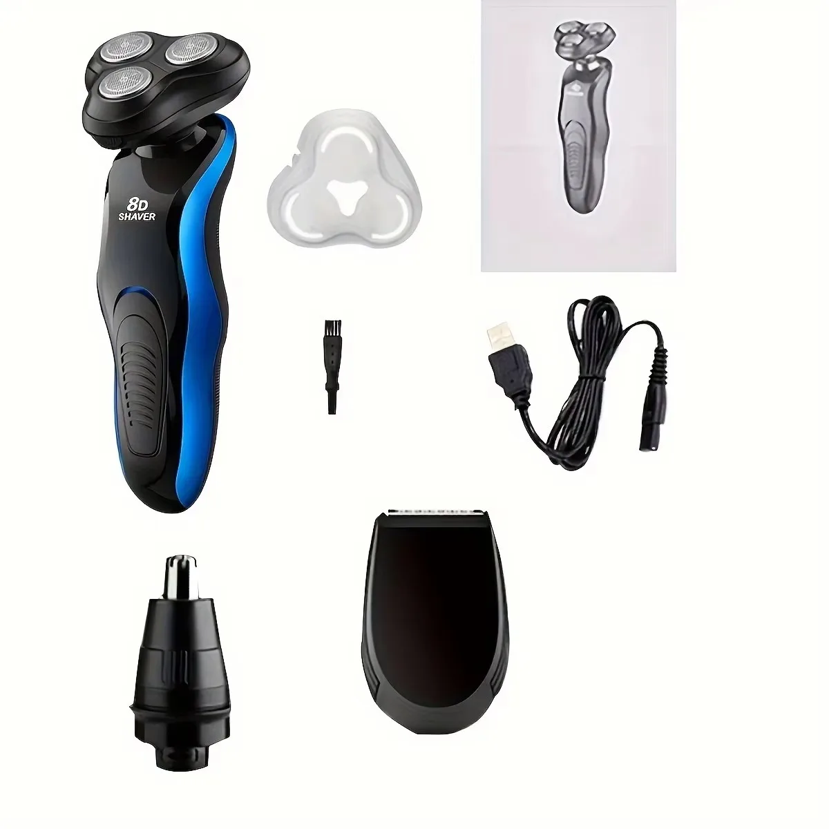 1pc-Shaver Male 8D Three-in-one Electric Razor Men... – Vicedeal