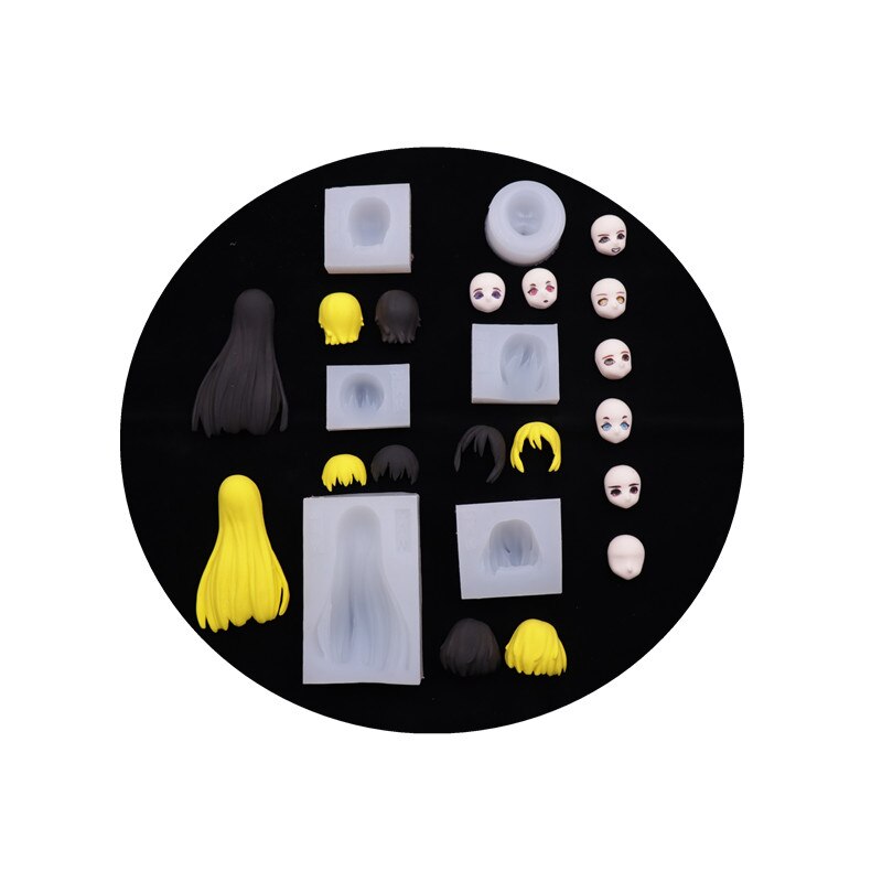 Ultra-light clay doll face small face face full fa... – Grandado