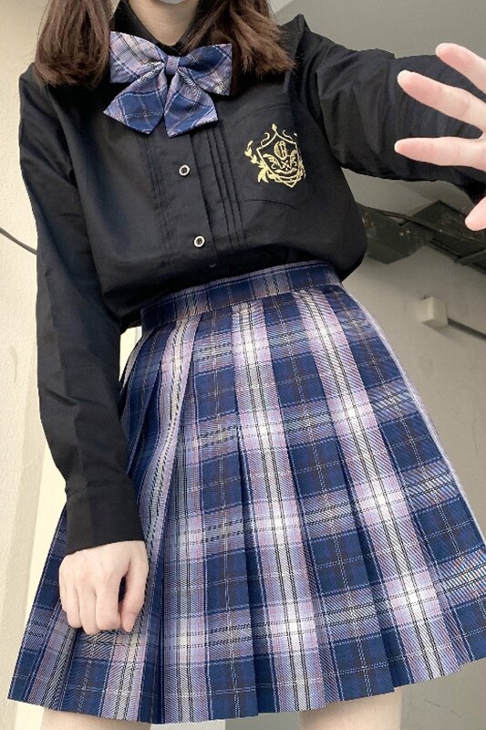 Japanese College Style JK Uniform Long-Sleeved Shi... – Grandado