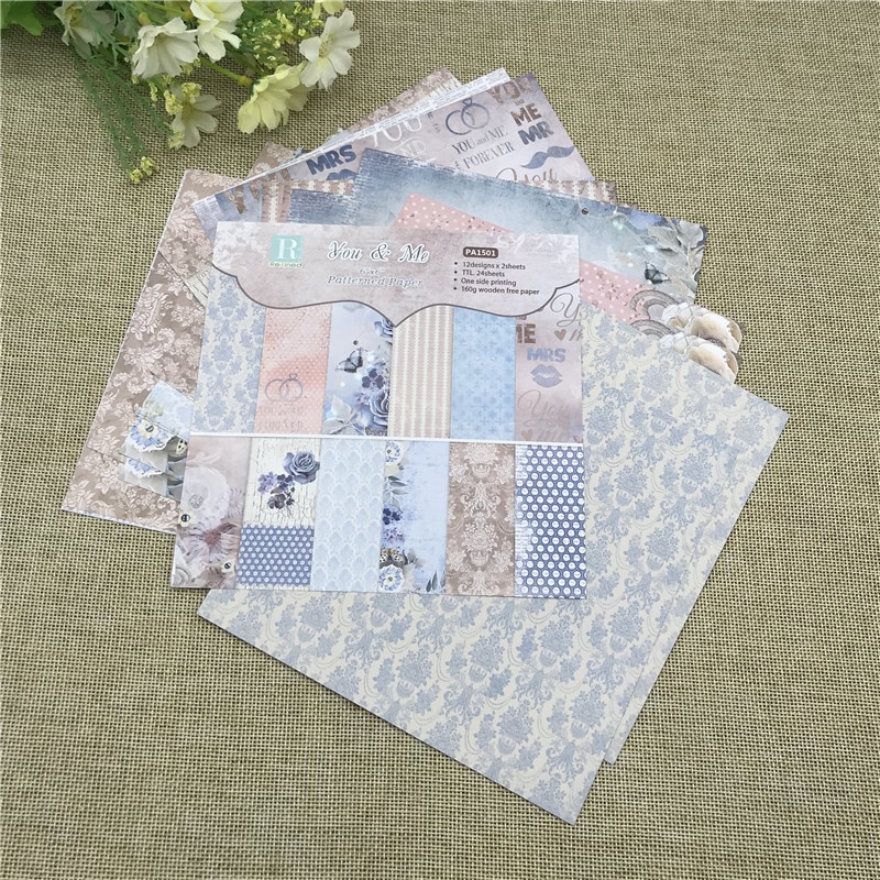 24 sheets 6"X6"The Lovely You Me Pattern... – Grandado
