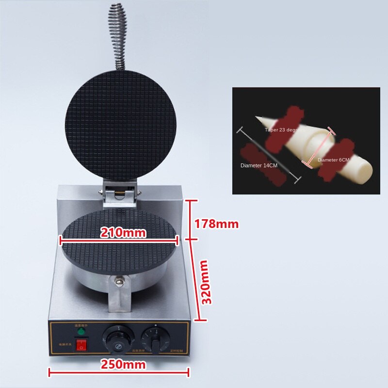 Single-Head Cone Baker Crispy Ice Cream Cone Makin... – Grandado