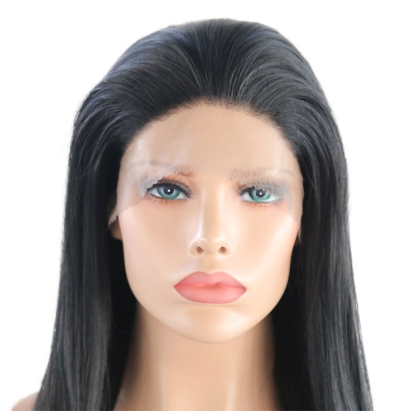Bombshell Long Silky Straight Synthetic Hair Lace ... – Vicedeal