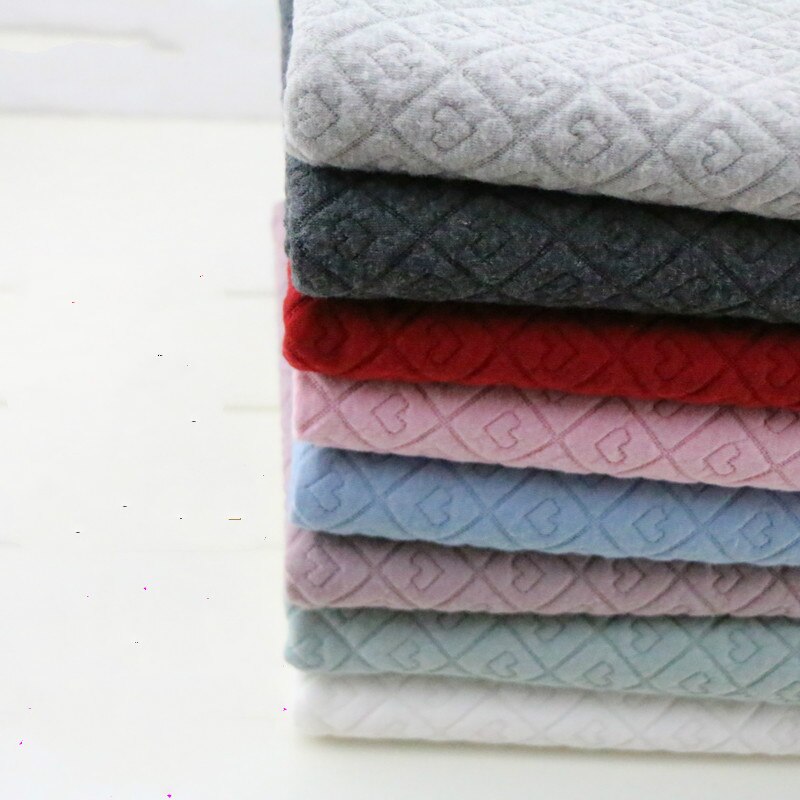 Jacquard Thickened Heart Desgisn Cotton Fabric by ... – Vicedeal
