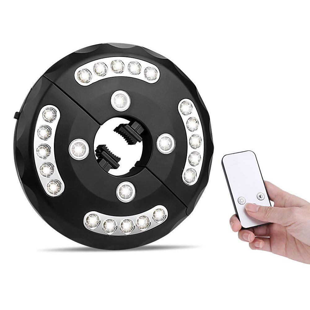 Luces de paraguas para Patio, 24 LED, inalámbricas... – Grandado