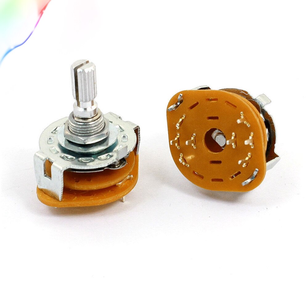 2Pcs 2P3T 2 Pole 3 Position 6mm Knurled Shaft Dia ... – Vicedeal