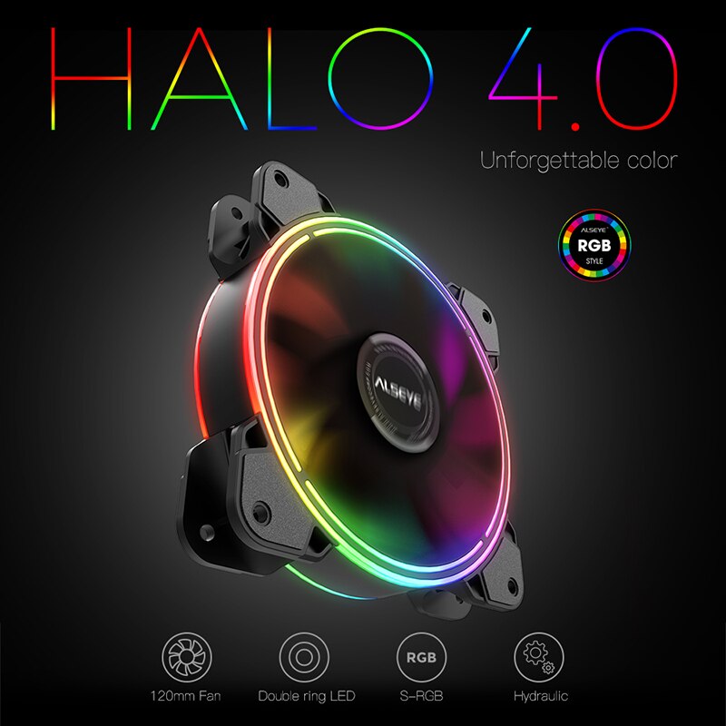 ALSEYE H4.0 Fan PC Cooling Fan 4 pin PWM 120mm Sta... – Vicedeal