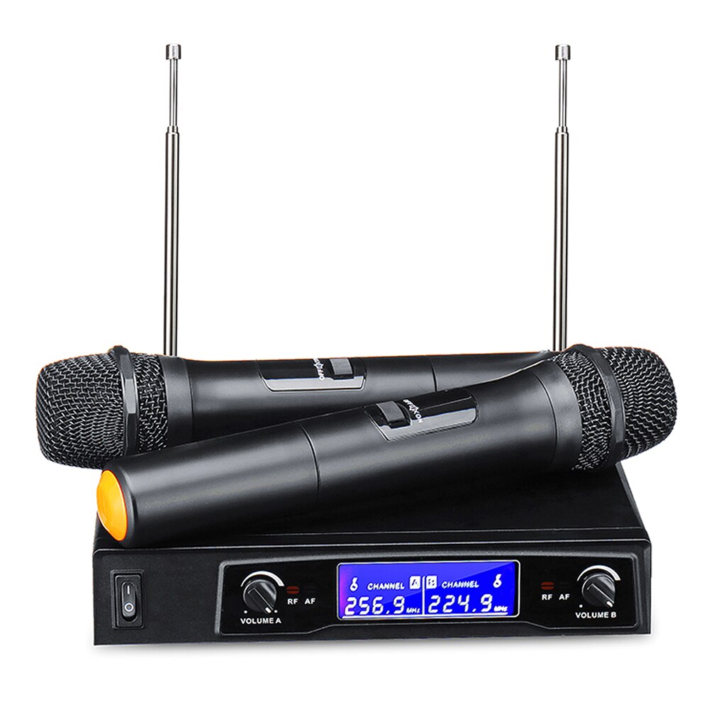Microphones UHF 2 CH Cordless Dual Handheld Microp... – Vicedeal