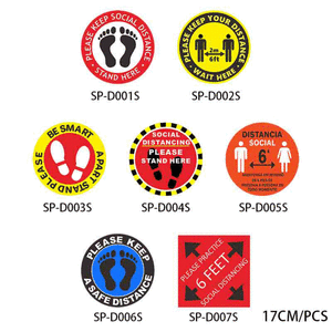 Public area Social Distancing Floor Sticker Indoor... – Vicedeal