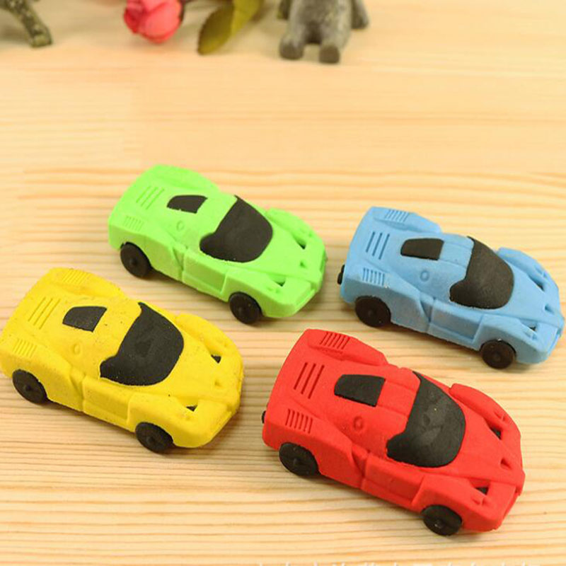 DIY Car Cartoon Eraser Novelty Cute Kawaii Eraser ... – Grandado