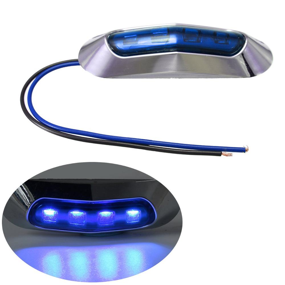 10 Pcs/5 Pcs Dc 10 V-30 V 12V 24V 4 Led Auto Chrom... – Grandado