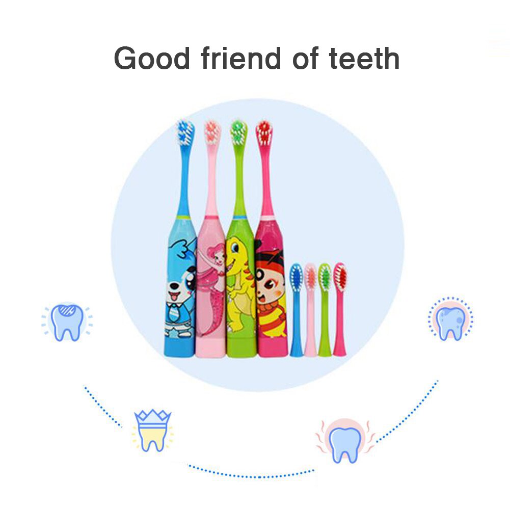 Cartoon Pattern Children Electric Toothbrush Doubl... – Vicedeal