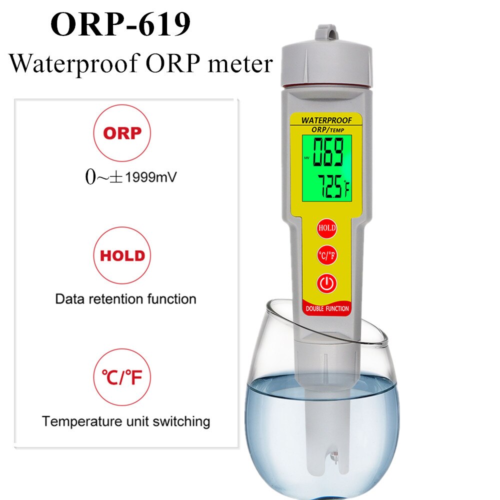 ORP-619 Waterdichte Orp/Temp Meter Drinkwater Anal... – Vicedeal