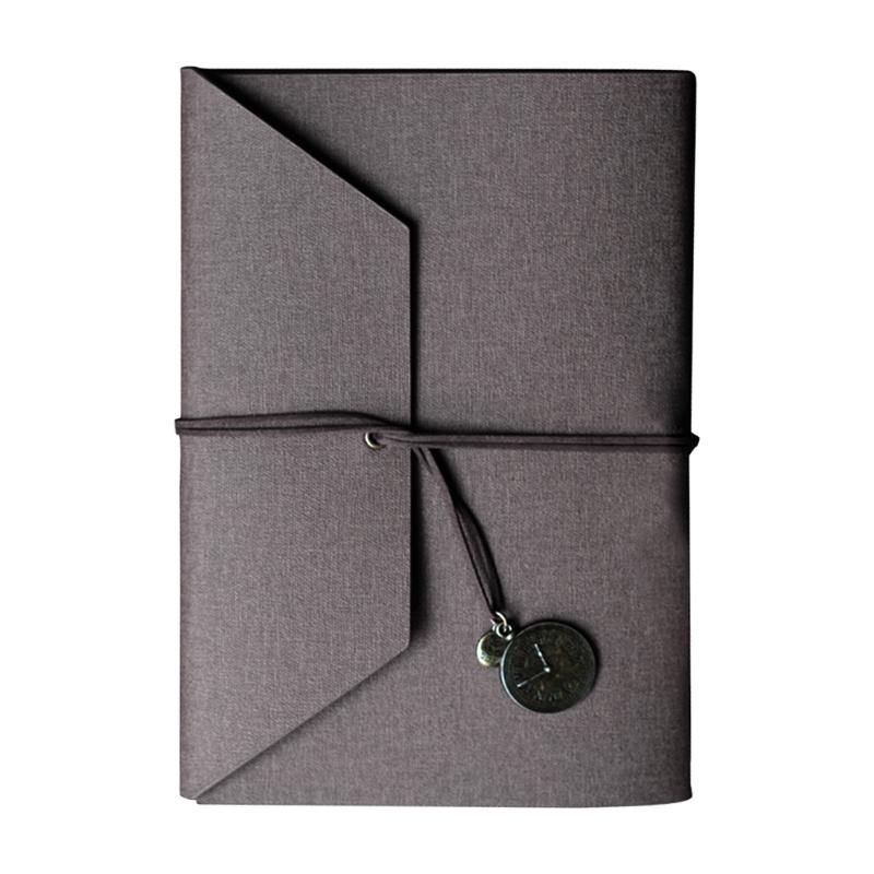 PU Leather Cover Loose-leaf Tri-fold Notebook A5 T... – Grandado