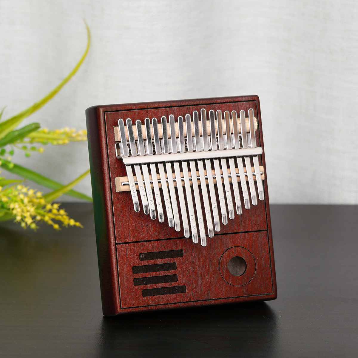 Kalimba 17 Key Thumb Piano Wood Mahogany Mbira Mus... – Grandado