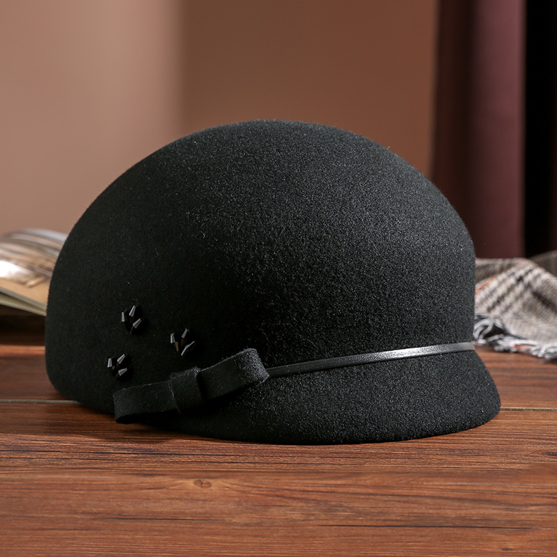 [PTAH] Wool Fedora Hat For Women 100% Natural Wool... – Grandado