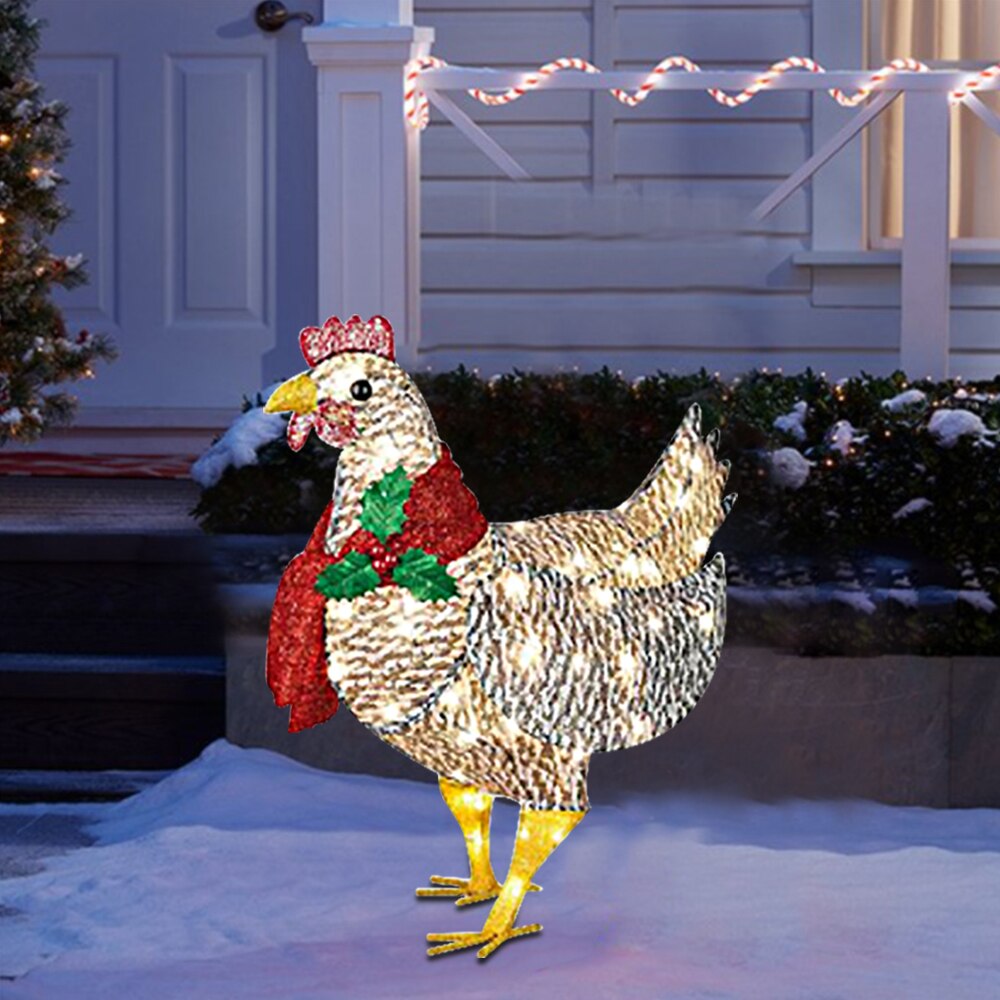Newest Light-Up Chicken Creativity Christmas Decor... – Grandado