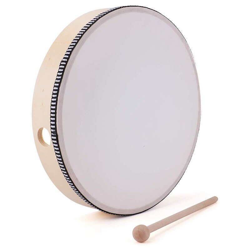 10 Inch Hand Drum Kids Percussion Wood Frame Drum ... – Grandado