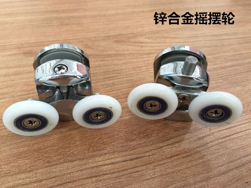 4X Zinc Alloy Top& Bottom Shower Door Twin Wheels ... – Grandado