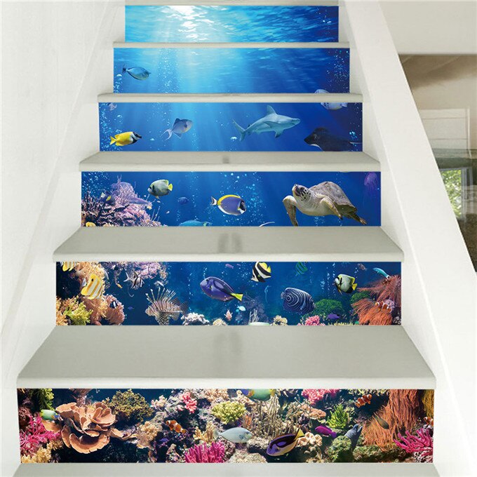 Cherry Blossom Trees Stairs Sticker Self-adhesive ... – Grandado