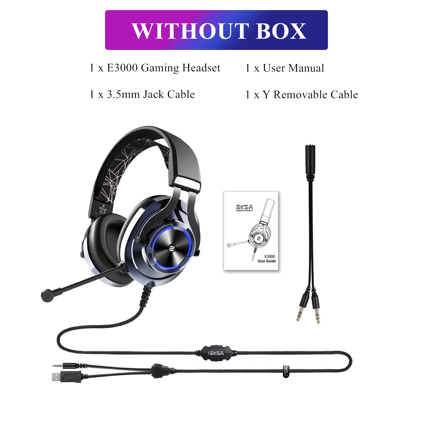 EKSA Wired Gaming Headset Gamer E3000 Deep Bass St... – Grandado