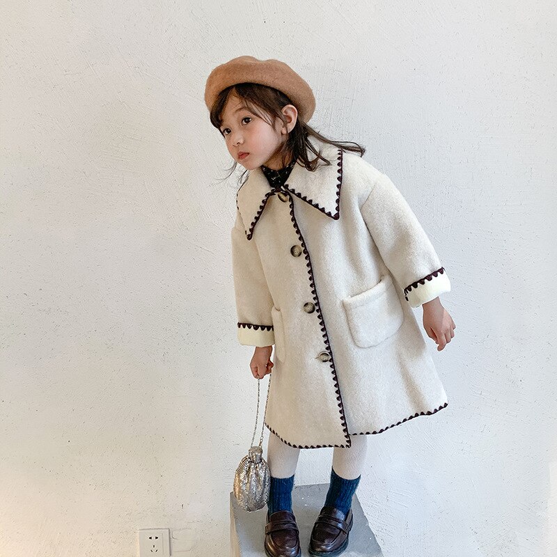 Autumn Winter Girls Long Sleeve Warm Fleece Coat K... – Vicedeal