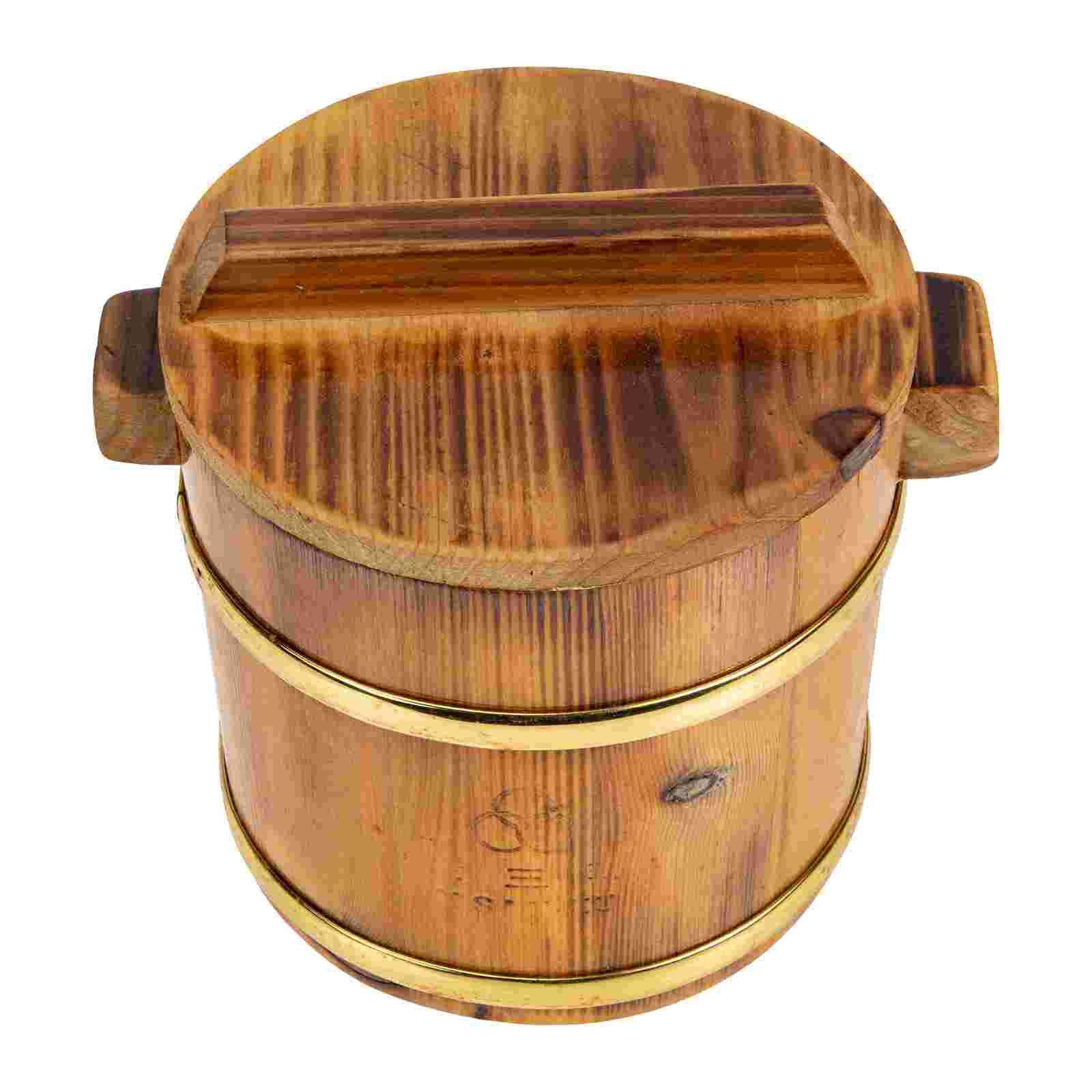 1 set of Wooden Rice Steamer Practical Steamed Ric... – Grandado