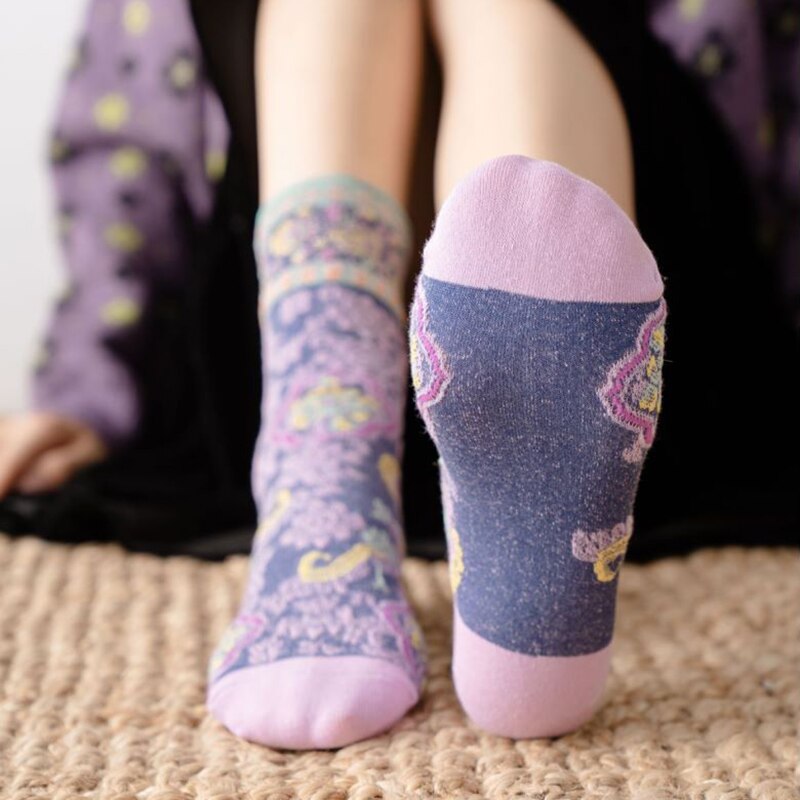 3 Pair Korean Style Women Socks Cotton Harajuku La... – Grandado