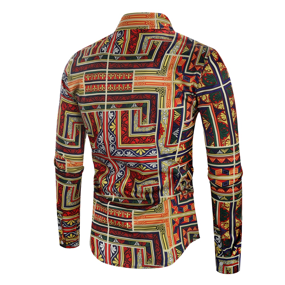 Herren Strand hawaiisch Shirt tropisch Lange Hülse... – Grandado