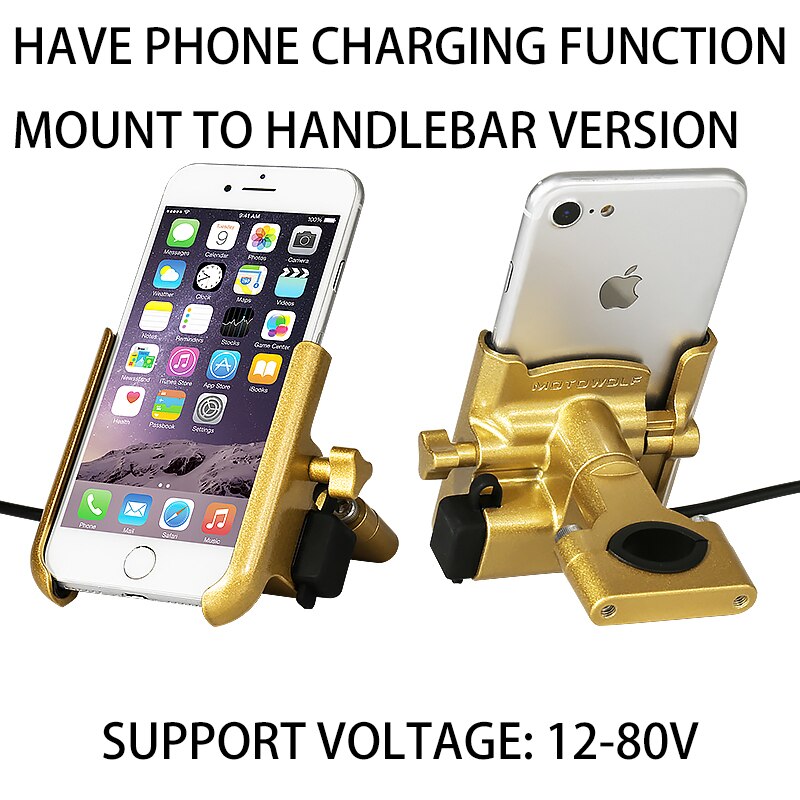 MOTOWOLF Phone Holder Motorcycle Charger Support T... – Grandado