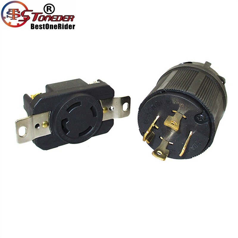 STONEDER 30A MP 4 Prong Receptacle Twist Lock Sock... – Grandado