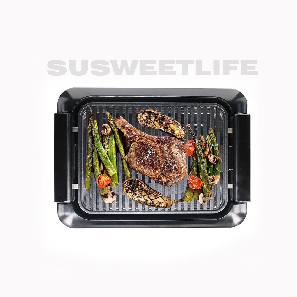 Smoke-free non-stick electric grill, multi-functio... – Grandado