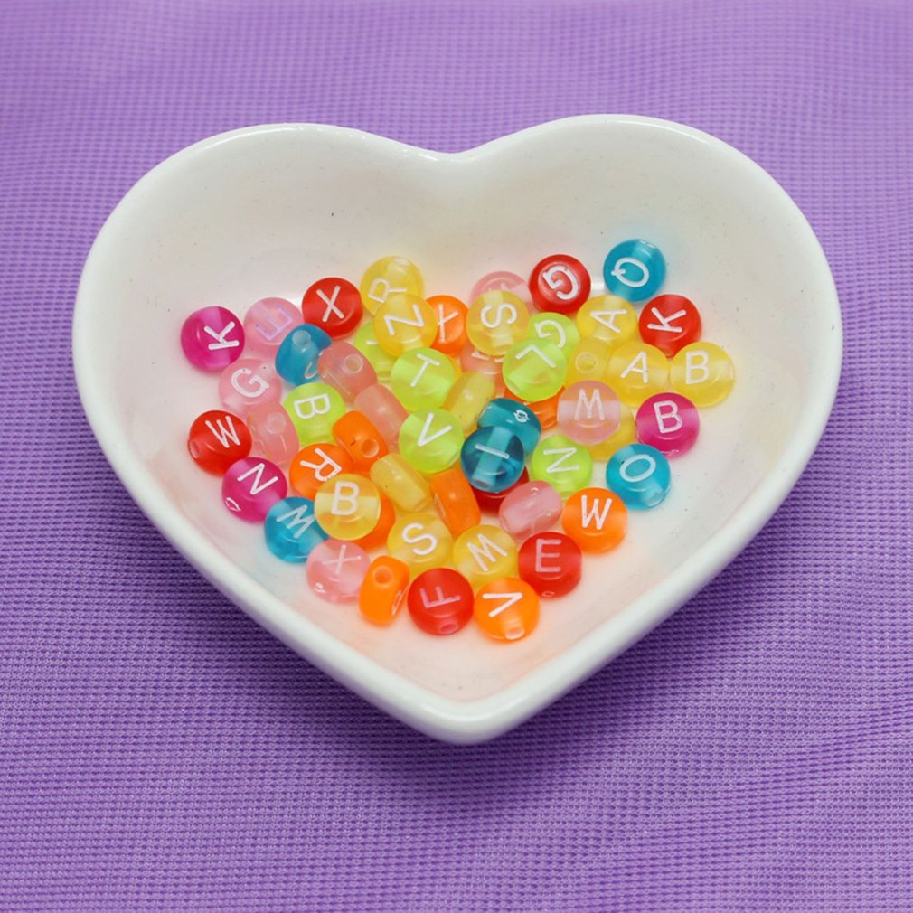 4*7/6*6Mm Ronde Mix Kleur Acryl Letter Kralen Voor... – Grandado