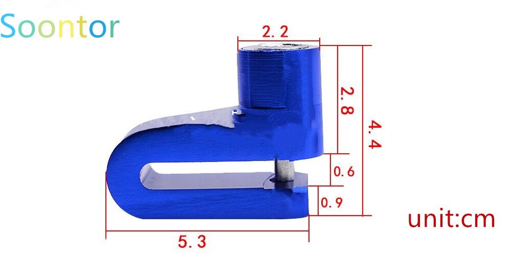 Anti theft Disk Disc Brake Rotor Lock For Scooter ... – Vicedeal