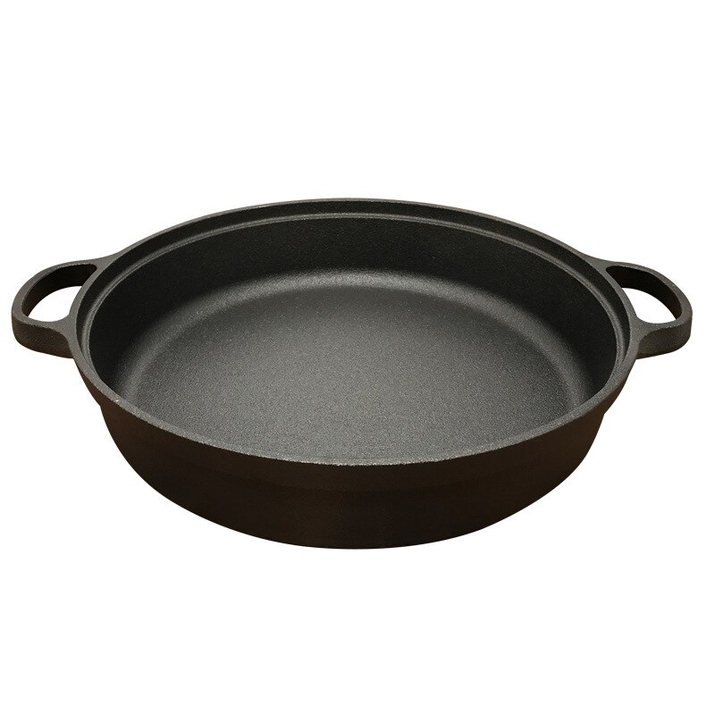 Old-style cast iron pan thickened binaural pan unc... – Grandado