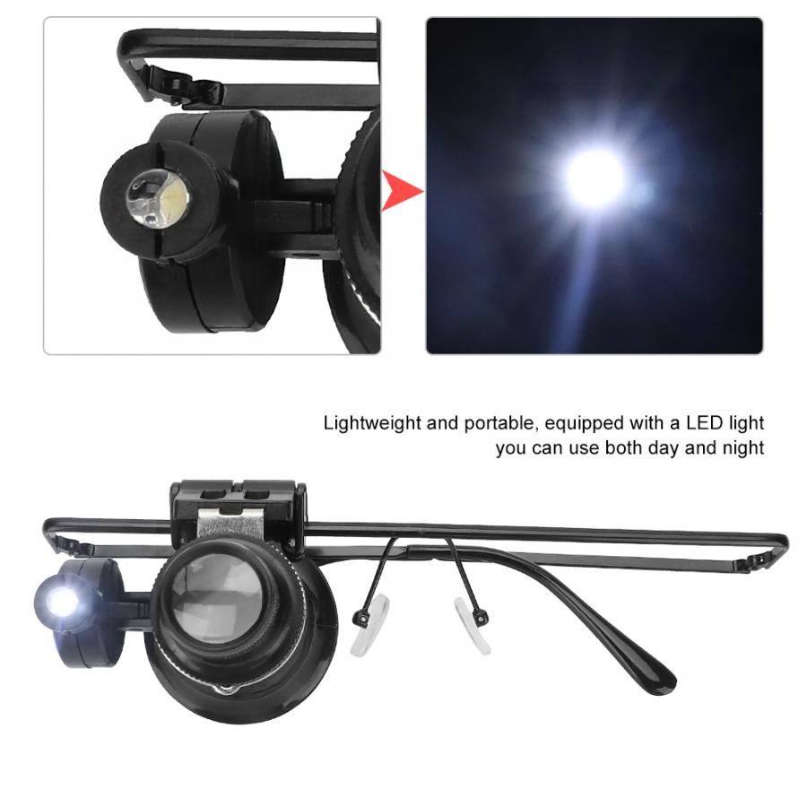 Lupa de ojo Monocular con luz LED, herramienta de ... – Grandado