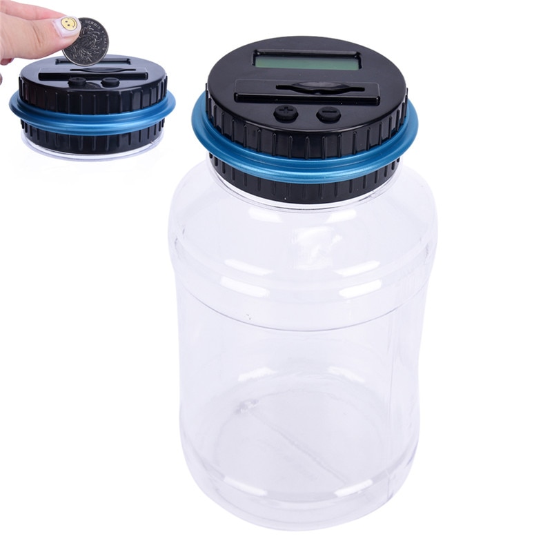 1X Electronic LCD Counting Coin Saving Pot Money B... – Vicedeal