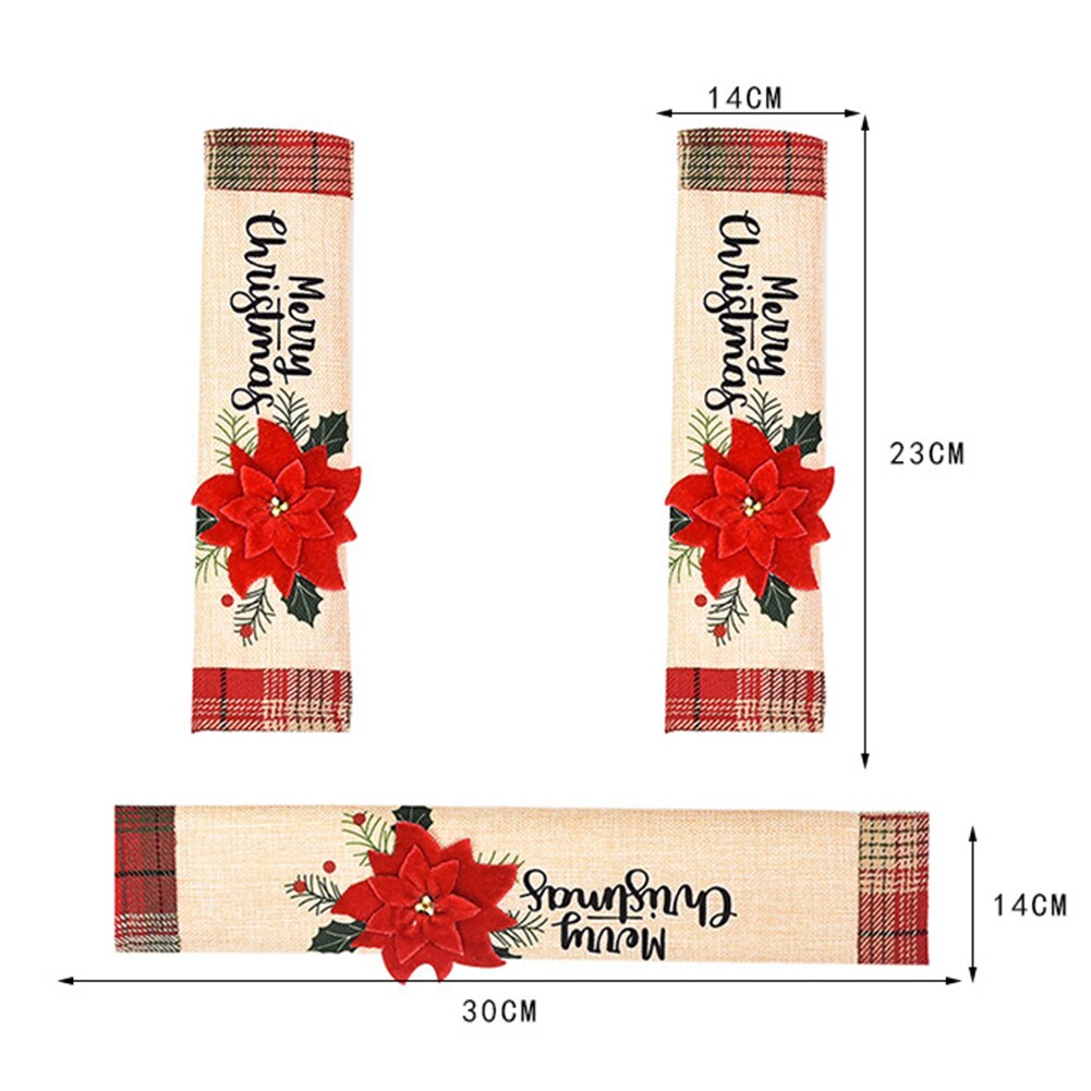 3pcs Christmas Decoration Refrigerator Door Handle... – Vicedeal