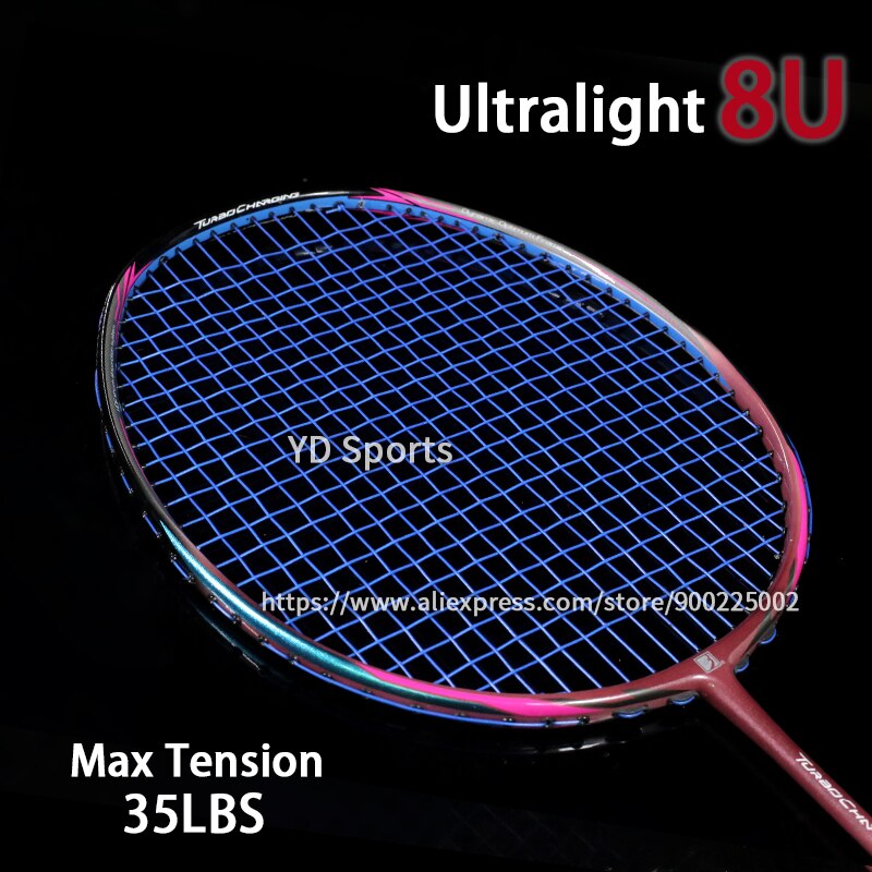 8U 65G Carbon Fiber Badminton Racket Raquette Supe... – Grandado