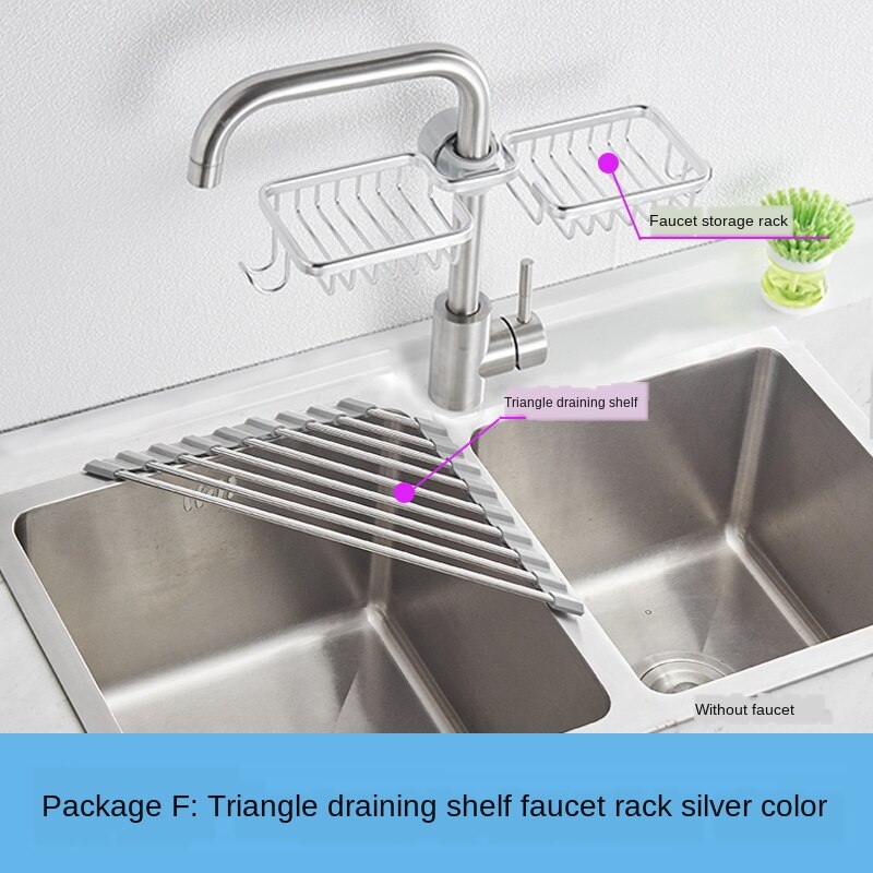 Drip rack triangle flume folding drip board kitche... – Vicedeal
