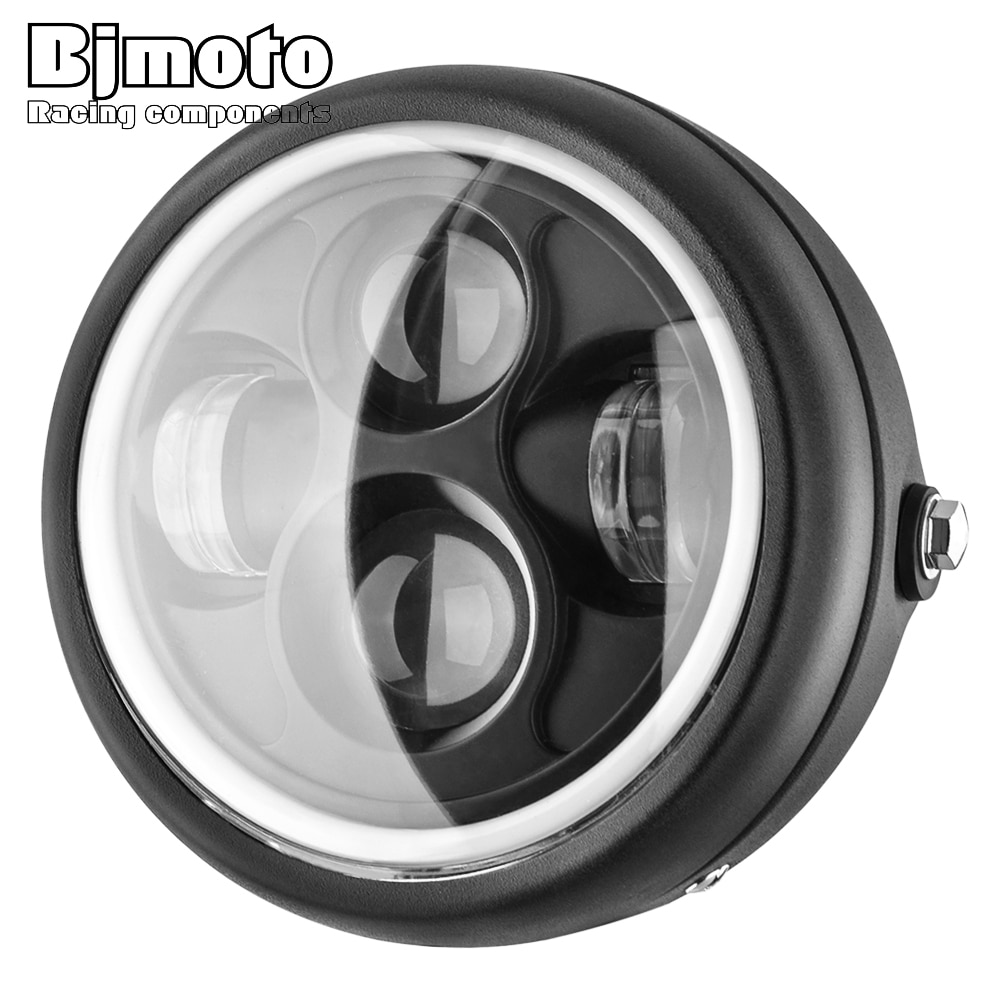 BJMOTO 6.5 "Motorcycle LED Koplamp Hi & Lo Koplamp... – Grandado