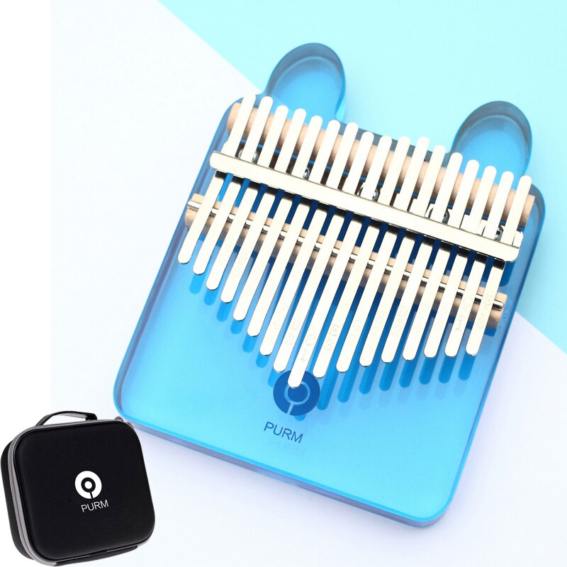 Purm blue crystal 17 tangent kalimba akrylpiano 17... – Grandado
